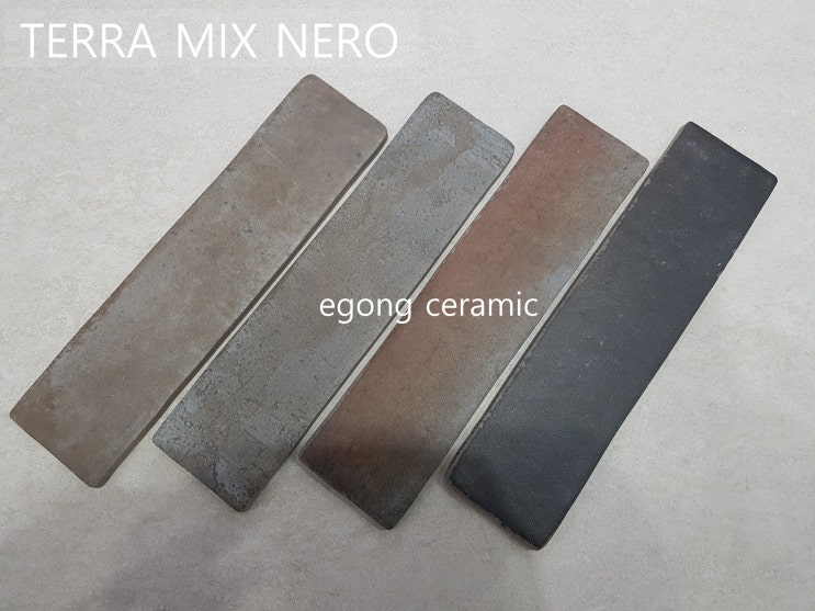 TERRA MIX NERO / 테라 믹스 네로 (70*280) 브릭 디자인 타일 / 브릭무니 포세린타일 / 헤링본 패턴 인테리어 ...