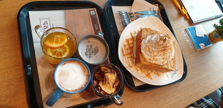 맛집 청주 오창 커피숍 토프레소 오창호수공원점 고소하고 달콤한 따뜻한 겨울 신메뉴♡ 네이버 블로그