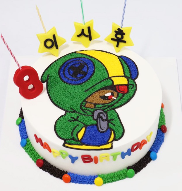 브롤스타즈 레온케익 레온케이크 브롤스타즈케이크 브롤스타즈케익 캐릭터케익 캐릭터케이크 주문케이크 네이버 블로그