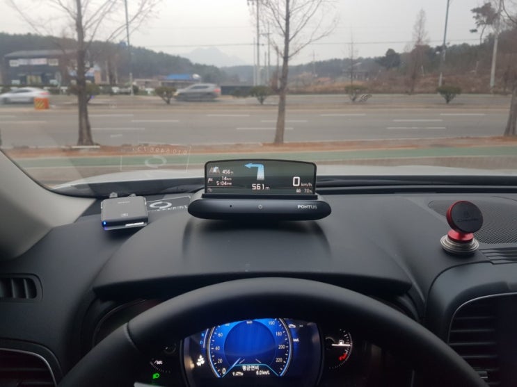 QM6 폰터스 HUD H1000 장착하고 티맵 연동하기! : 네이버 블로그