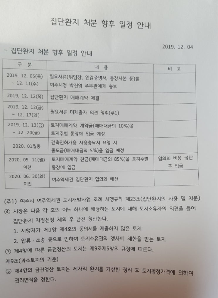 집단환지사례 : 네이버 블로그