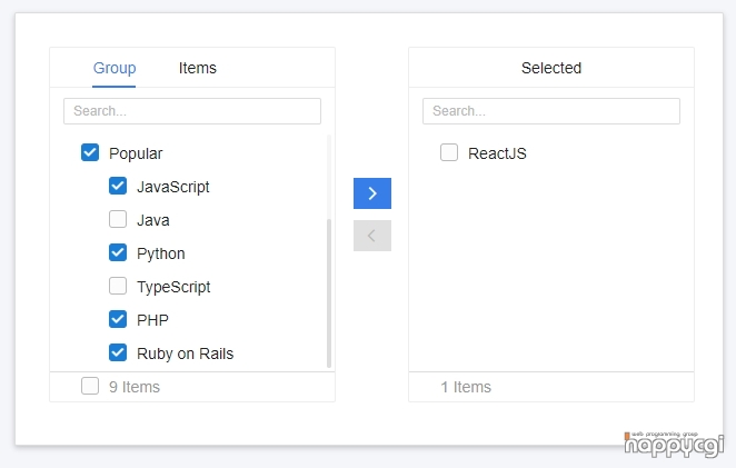 [해피CGI][cgimall] Groupable & Searchable Dual Listbox Plugin - jQuery ...