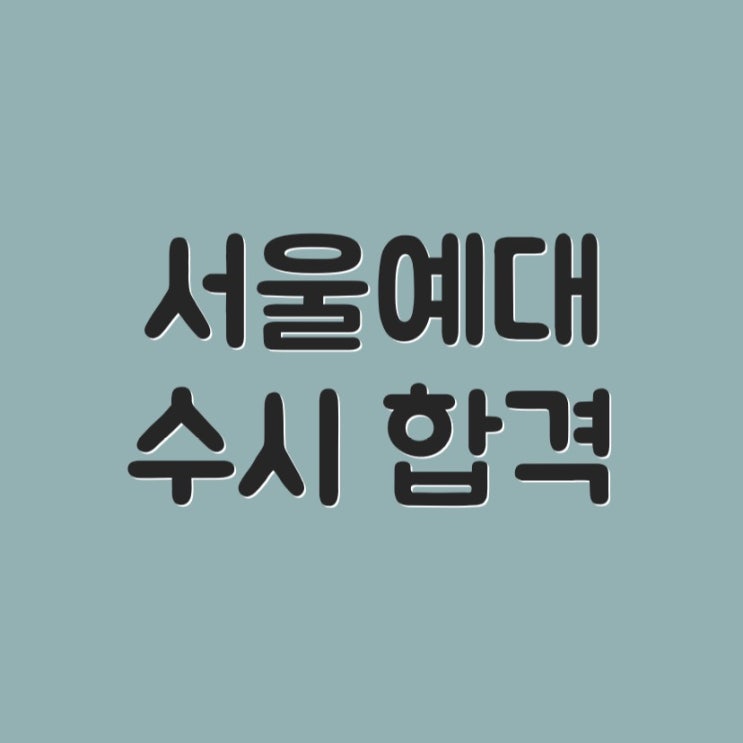 2020학년도 서울예대 문창과 수시 합격 소식 수업 후기 네이버 블로그