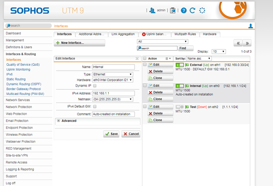 Sophos UTM 기본 설정하기(1) - Interface : 네이버 블로그