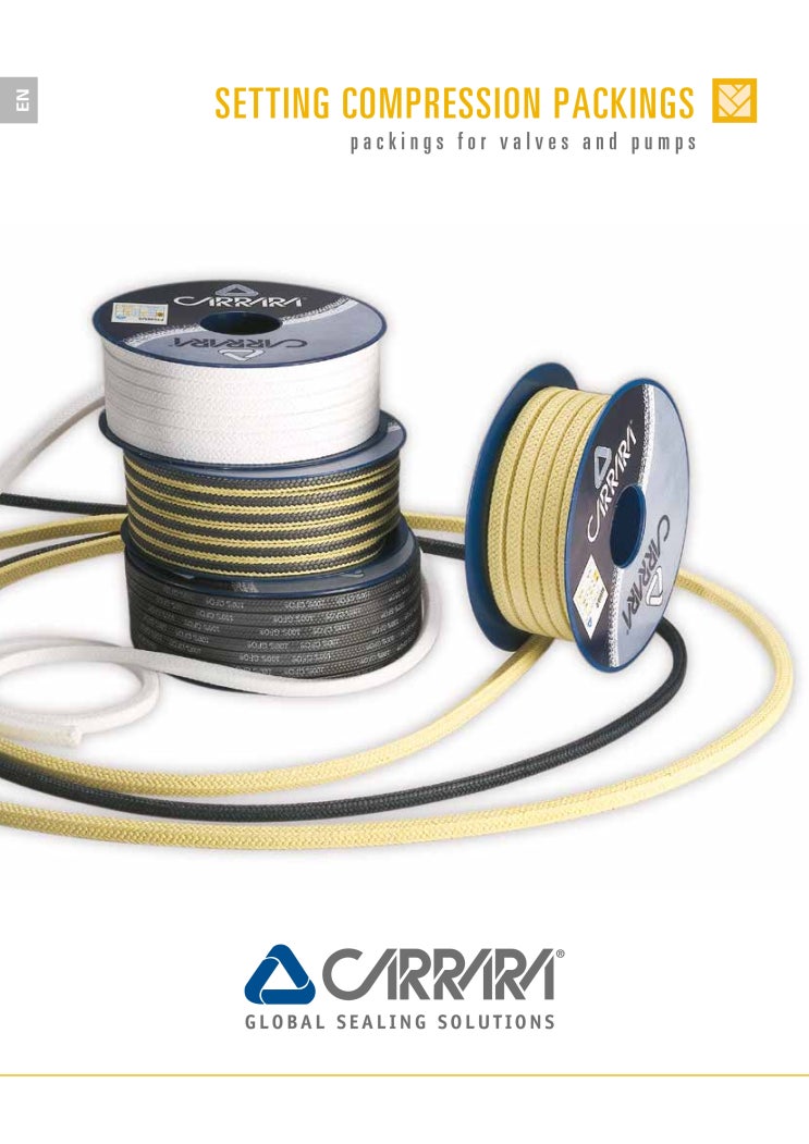 CARRARA Gland packing, API 622 승인 팩킹, Aramid Packing, GORE GFO Packing ...