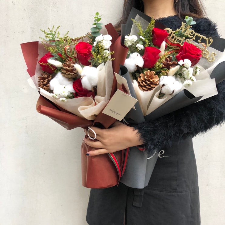 노원크리스마스꽃선물 마들렌플라워 노원롯데백화점꽃집 노원예쁜꽃집 수유꽃집 네이버 블로그