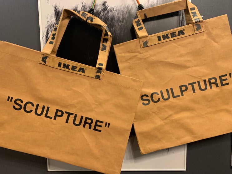 이케아 X 버질 아블로 마르케라드 컬렉션 장바구니, IKEA X Virgil Abloh MARKERAD Limited ...