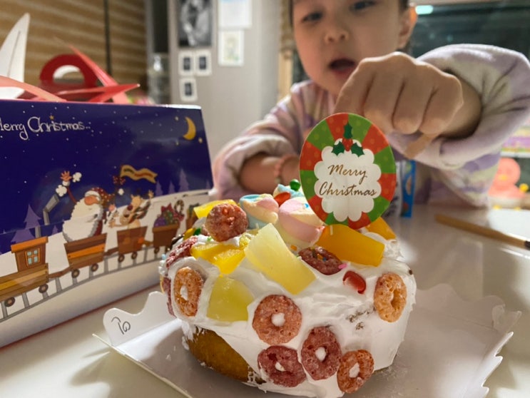 어린이집 오감놀이 요리수업~ 크리스마스케이크 만들기! : 네이버 블로그