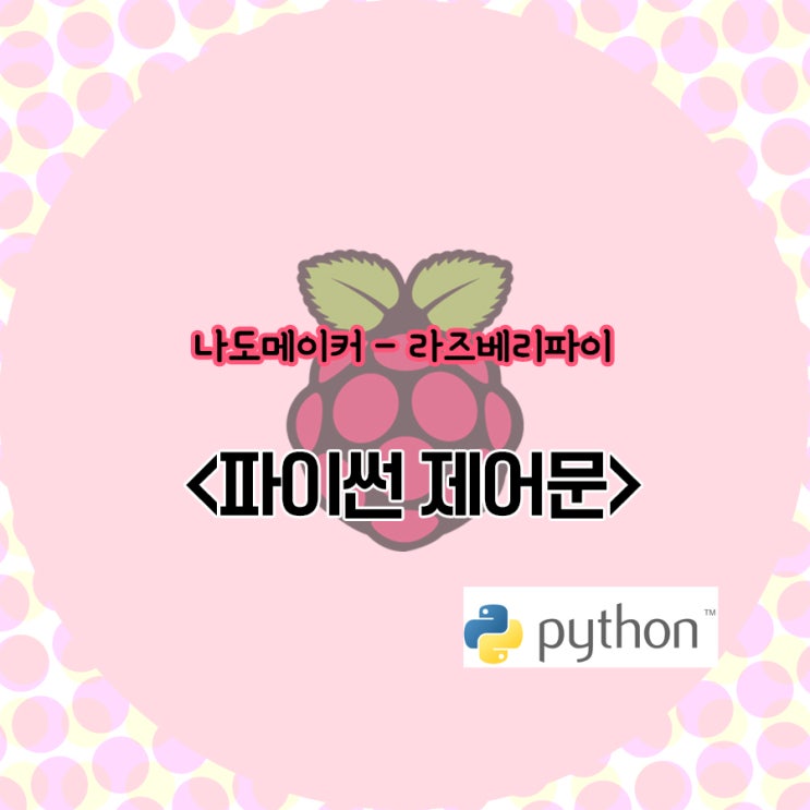 라즈베리파이를 이용한 파이썬 제어문 : 네이버 블로그