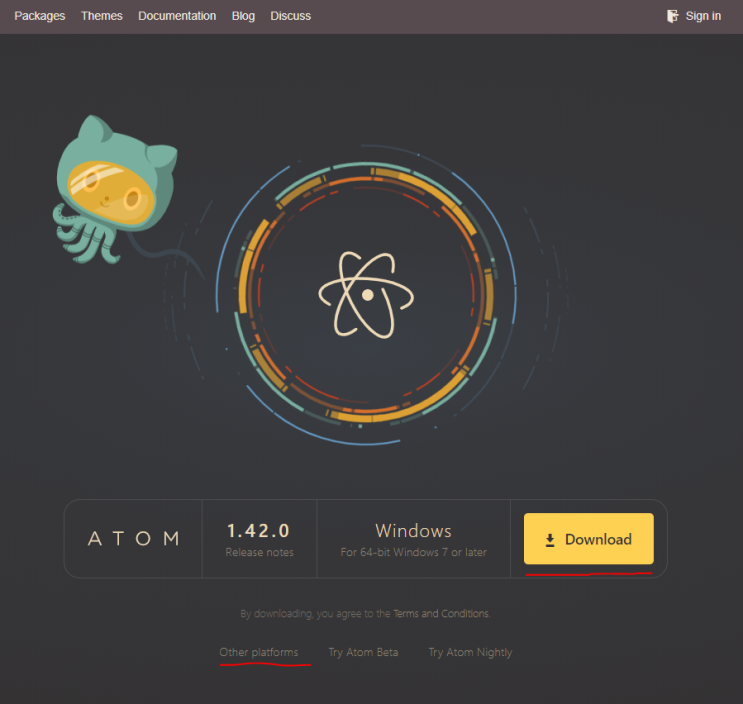 Python 편집기 'Atom' 설치하기 및 세팅하기 : 네이버 블로그
