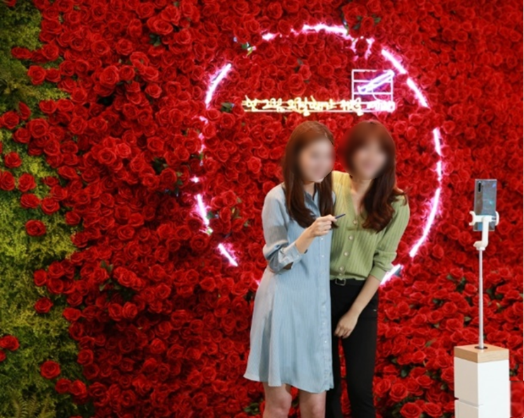 해시스냅 포토프린터 X 삼성전자 갤럭시 포토존에서 인스타그램 셀피 인화 이벤트 인스타그램 이벤트 포토키오스크 렌탈 대여