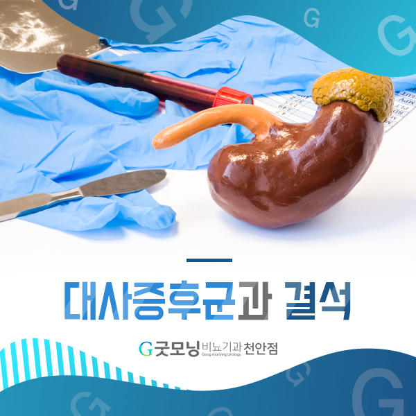 평택 천안 굿모닝 비뇨기과카드뉴스 대사증후군과 요로결석 네이버 블로그