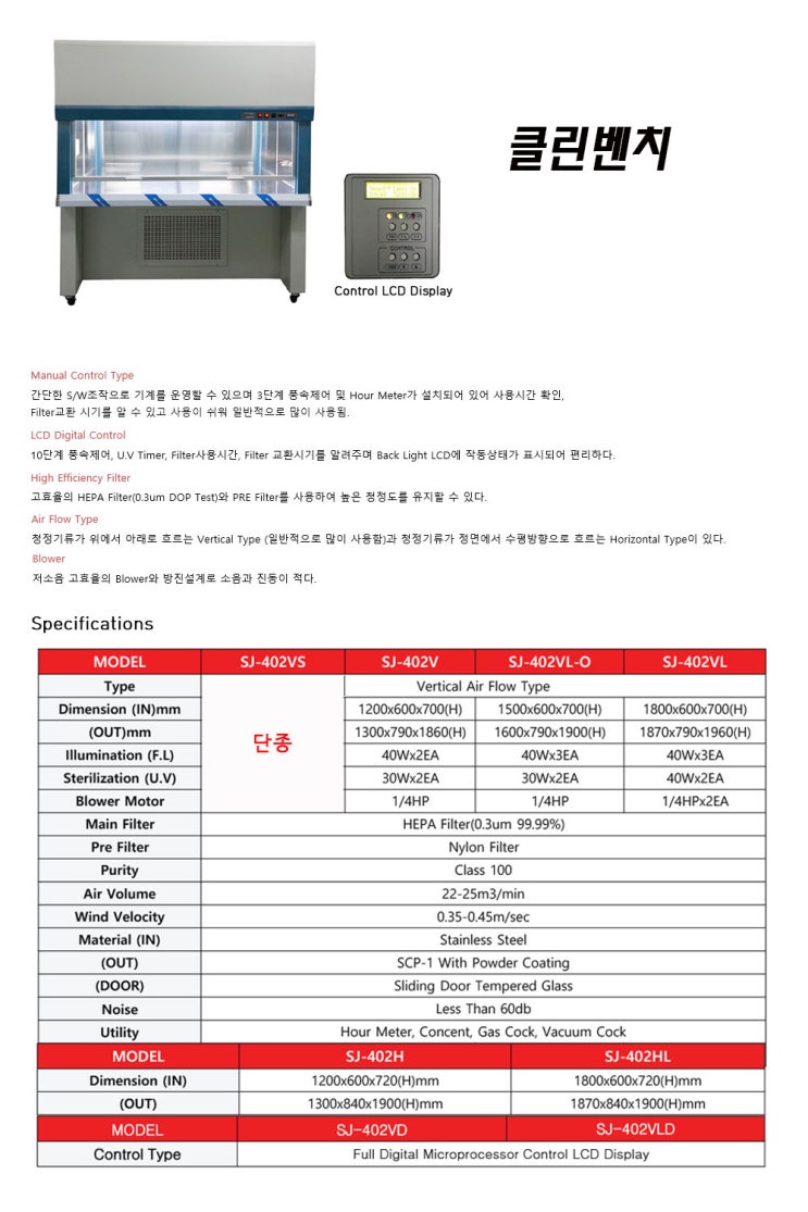 클린벤치, Clean Bench 1500 size : 네이버 블로그