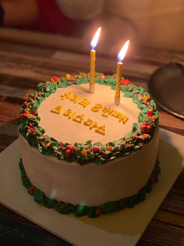 [이태원] 특별한 크리스마스케이크 만들어먹기 / 주문제작 케이크 / 한남동 커스텀 케이크 / 인스타그램 갬성 : 네이버 블로그