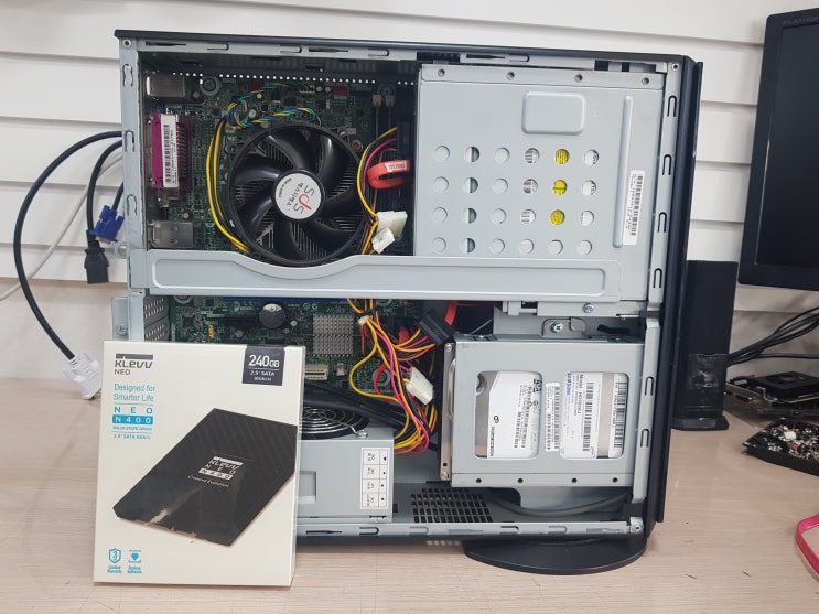 LG노트북 - Xnote LGC50 SSD-240G 교체 및 윈도우10 재설치 / 데스크탑 컴퓨터 SSD-240G 추가 ...