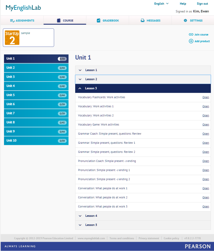 입체적인 회화 학습을 위한 교재 StartUp (3) - 풍성한 Activuty, 편리한 학습 관리 - MyEnglishLab ...