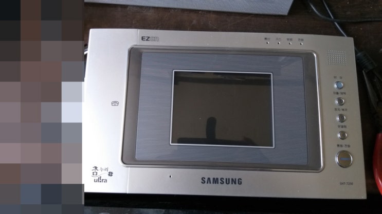 화성시 기산동 행복마을 울트라 참누리 1단지 아파트 SAMSUNG EZON SHT-7250XM 모든 램프 점멸하며 작동 불능 및 화면에 호출 영상이 출력되지 않는 고장 수리 ...