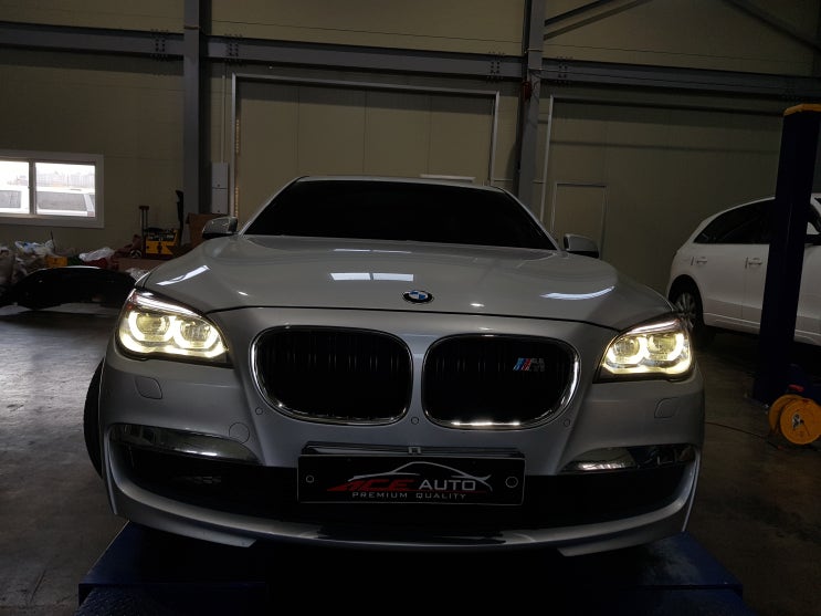 BMW 7시리즈 750M 차량 전면 AFS 풀 LED LCI 헤드라이트 신형개조 컨버젼 완료 ~ : 네이버 블로그