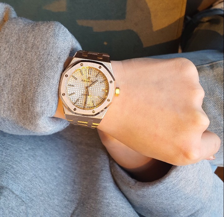정품 오데마피게 로얄오크 15450 금통 로즈골드 리뷰 : 네이버 블로그