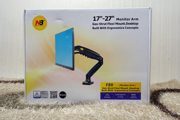 가성비로 유명한 NB F80의 후속작 - NB F80A 모니터암 리뷰 : 네이버 블로그