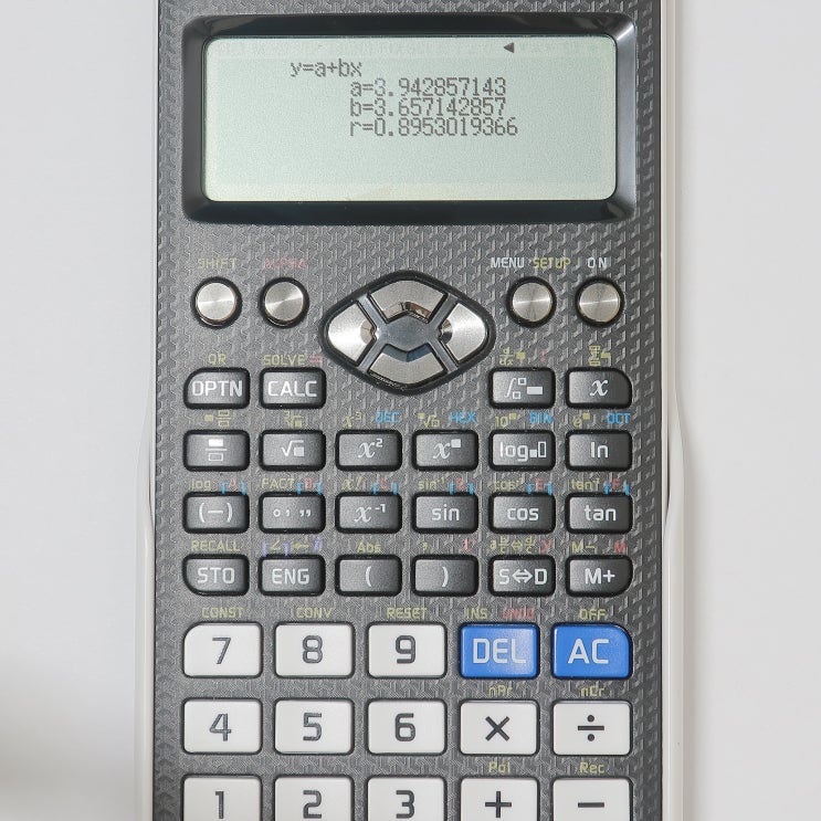 fx-570EX/991EX 사용법#16 통계 계산 2 : 네이버 블로그