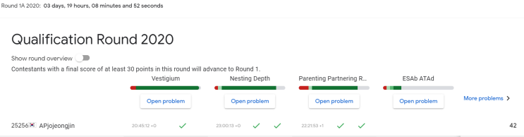 구글 코드잼(Google Codejam) 2020 Qualification Round 통과 : 네이버 블로그