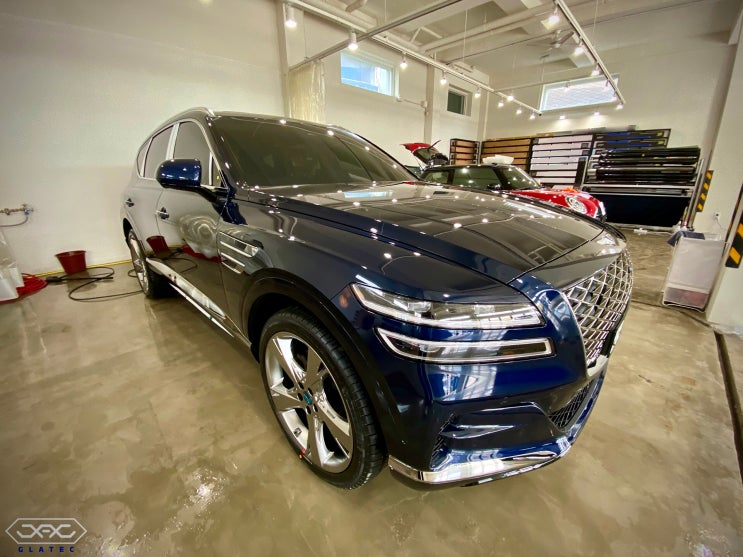 제네시스 GV80 로얄블루, JAJ글라텍 GPR 반사 썬팅 시공 : 네이버 블로그