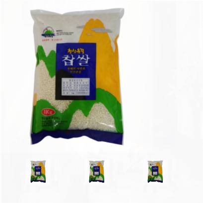 청산유곡 찹쌀 1kg 2개 찹쌀10kg/현미쌀/흑미/찰흑미/찹쌀20kg/현미찹쌀/쌀눈쌀/강낭콩/팥/잡곡, 단일 수량 ...