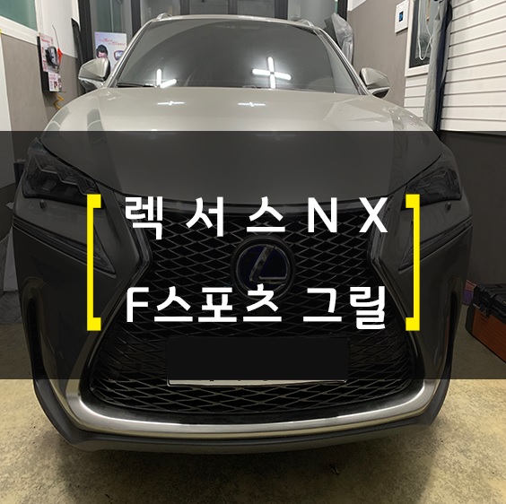 렉서스 Nx F 스포츠 그릴 교체시공 렉서스 Nx Rx 사이드스텝 차량보조발판 러닝보드 F스포츠그릴 프론트립바디킷범퍼컨버전