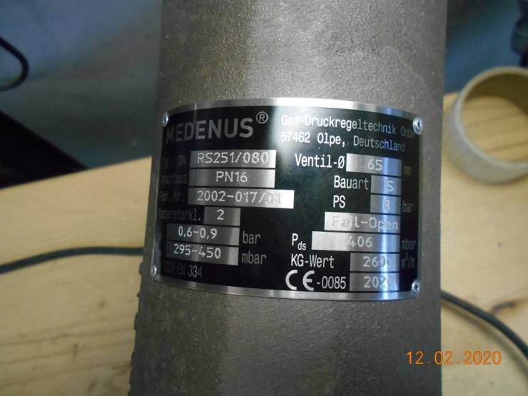 Germany - Medenus RS251 Gas Pressure Regulator 제품 사양 및 밸브 사진 : 네이버 블로그