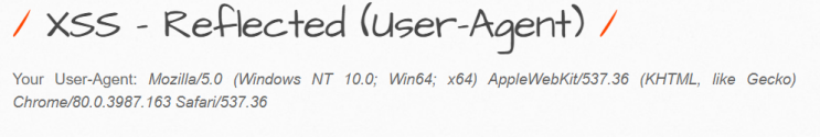 XSS - Reflected(User-Agent) : 네이버 블로그
