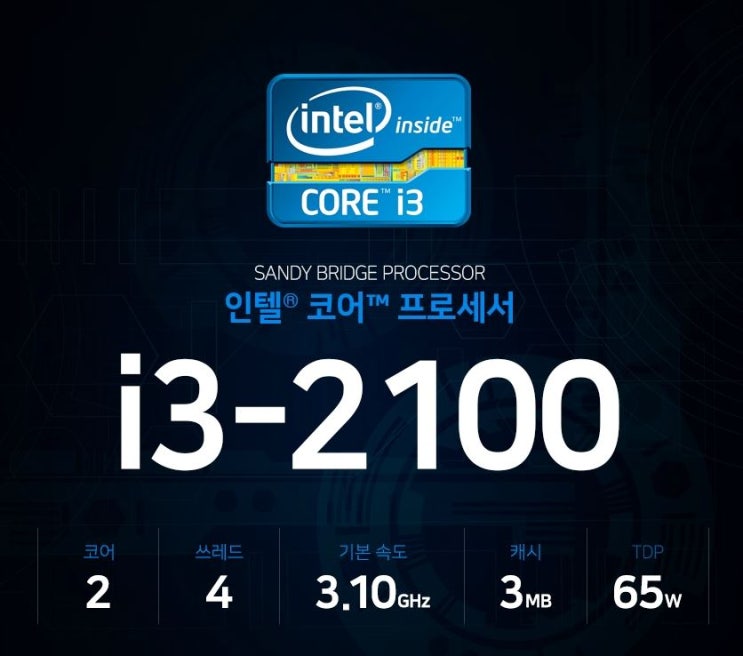 인텔 I3 2100 CPU, 현재성능 소개 : 네이버 블로그