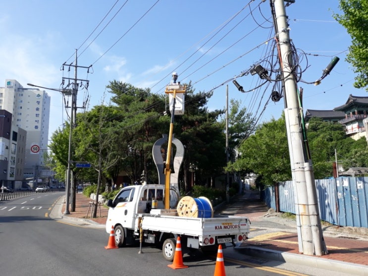 광케이블 공사 광접속 : 네이버 블로그