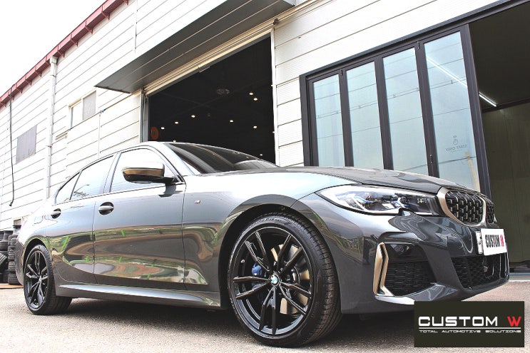 BMW G20 M340i 19인치 더블 스포크 792M 블랙유광 휠 도색 : 네이버 블로그