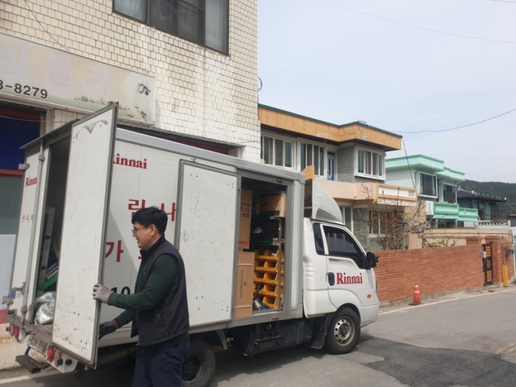 린나이 공식 대리점 아라정보기술 순천 광양 중고 기름보일러 보일러고장으로 세입자를 위해 터보하이핀 9d 설치해드렸습니다