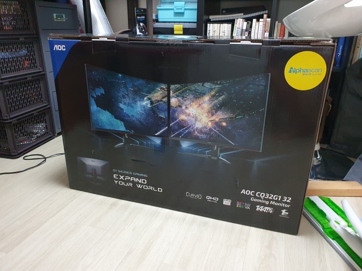 알파스캔 AOC CQ32G1 32인치 모니터 구입 후기 : 네이버 블로그