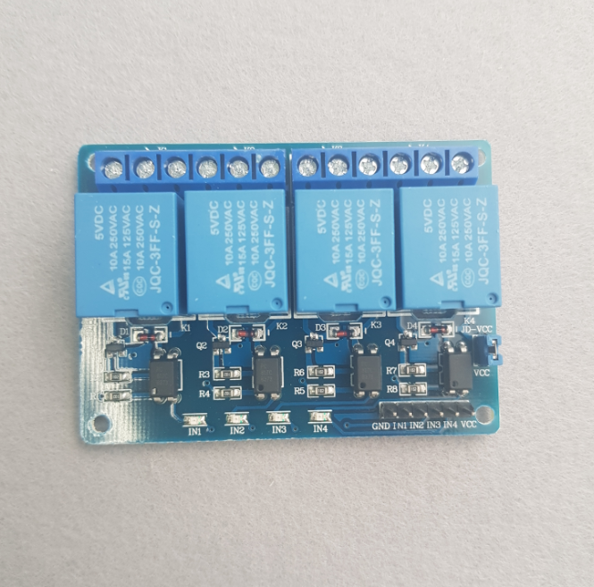 아두이노 릴레이 4채널 모듈 사용 예제 : 네이버 블로그