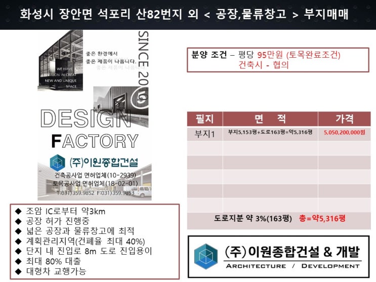 화성공장부지화성공장매매계획관리지역5334평물류창고매매화성토지매매장안면 석포리 네이버 블로그