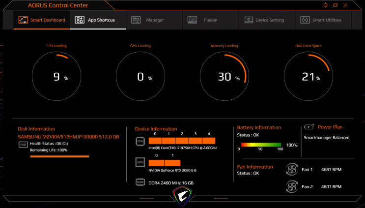 Aorus Control Center를 알아보자. (기가바이트 노트북, 어로스 컨트롤센터) : 네이버 블로그