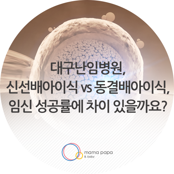 대구난임병원 신선배아이식 Vs 동결배아이식 임신 성공률에 차이 있을까요 네이버 블로그