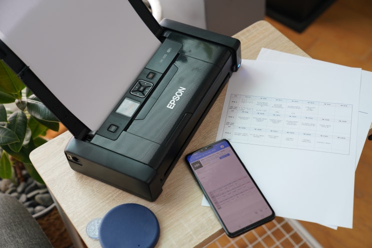 소형 프린터 엡손 WF100 외부에서도! : 네이버 블로그