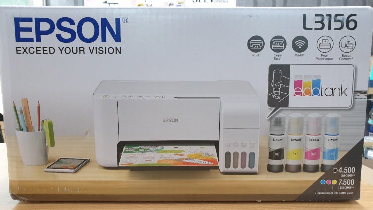 엡손 L3156 / WIFI 기능이 탑재된 엡손 정품 무한잉크 프린터 : 네이버 블로그