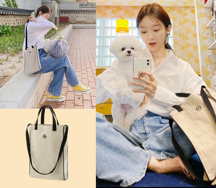 강민경 인스타그램 사복 패션 속 가방 드파운드 여자 숄더백 예뻐요 네이버 블로그