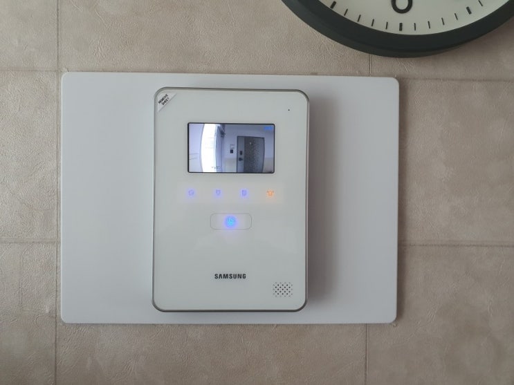 용인시 수지구 푸른솔로 49 도담마을 7단지뜨리에체 삼성비디오폰 SHT-308를 SHT-3625AMW 4.3인치 교체했습니다. : 네이버 블로그