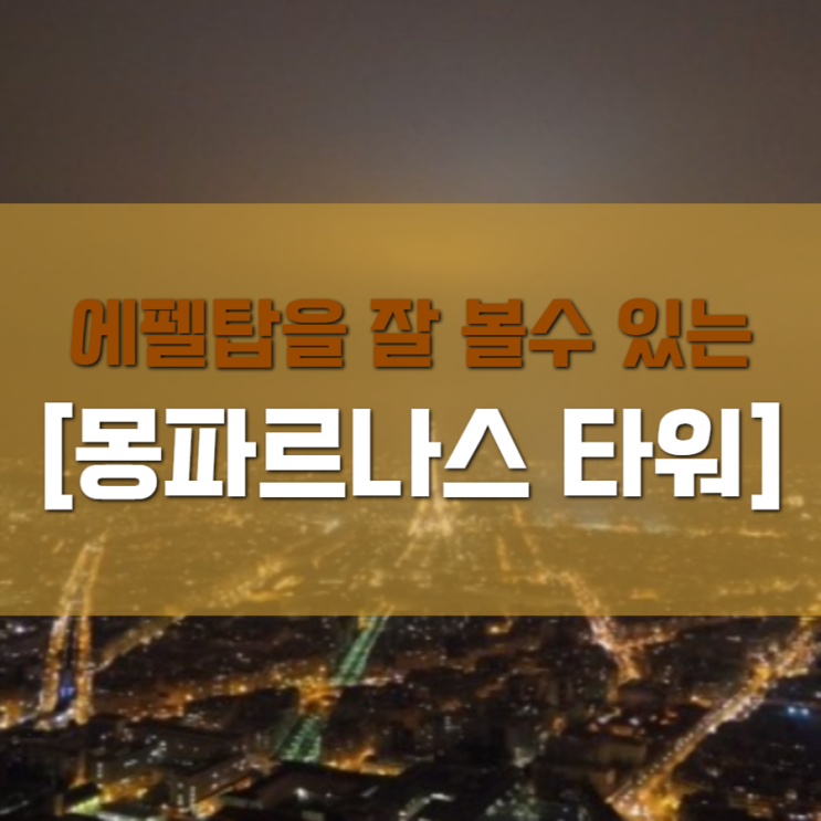 프랑스 자유여행 라 대리의 Bonjour Paris11 파리 여행 파리 여행 코스 몽파르나스타워 파리야경