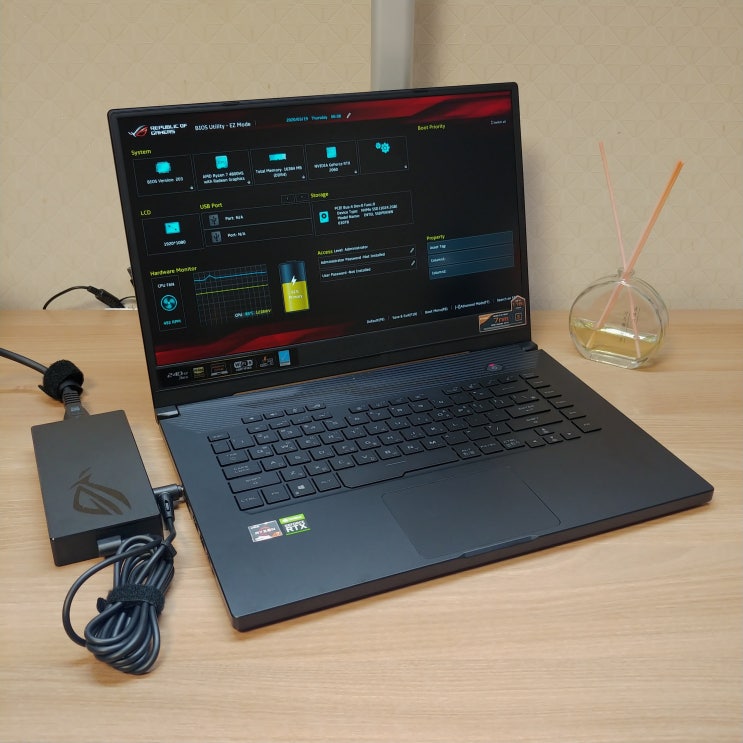 옥타코어 4800HS, 240Hz 디스플레이를 탑재한 ASUS ROG ZEPHYRUS G GA502IV 개봉기 : 네이버 블로그