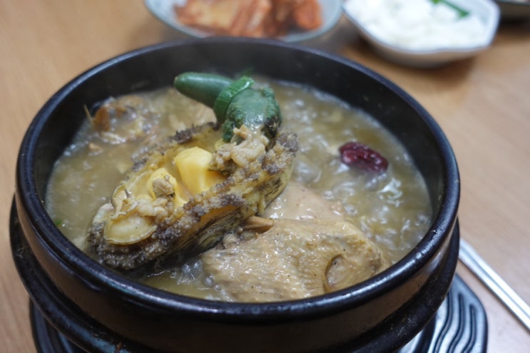 부산 전복나라엄청 큰 전복이 들어있는 전복삼계탕 부산 괴정동 전복 맛집 네이버 블로그