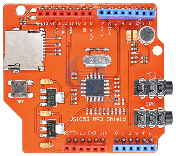 Arduino MP3 Shield Board with TF Card Slot (VS1053B MP3 Shield Board) : 네이버 블로그