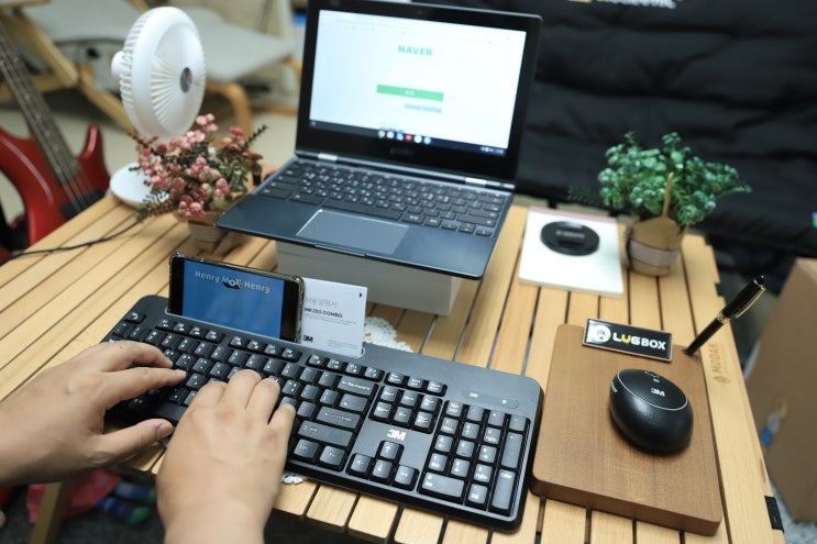 무선 키보드 마우스 세트 부드러운 키감 폰거치 3M MK350 : 네이버 블로그