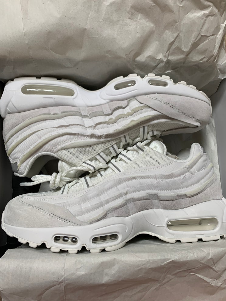 꼼데가르송 옴므 플러스 X나이키 에어맥스95 화이트 (CDG X NIKE AIR MAX 95 WHITE) : 네이버 블로그